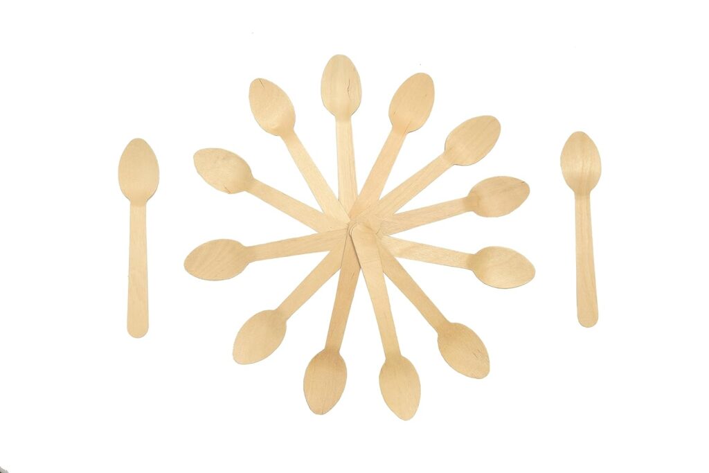 BPS - 140mm Disposable Wooden Spoon at Factory Price